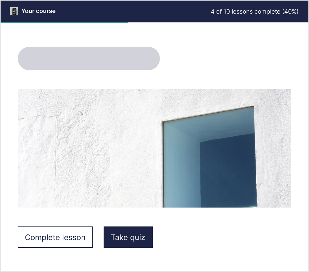 Distraction Free Learning Mode - Sensei LMS