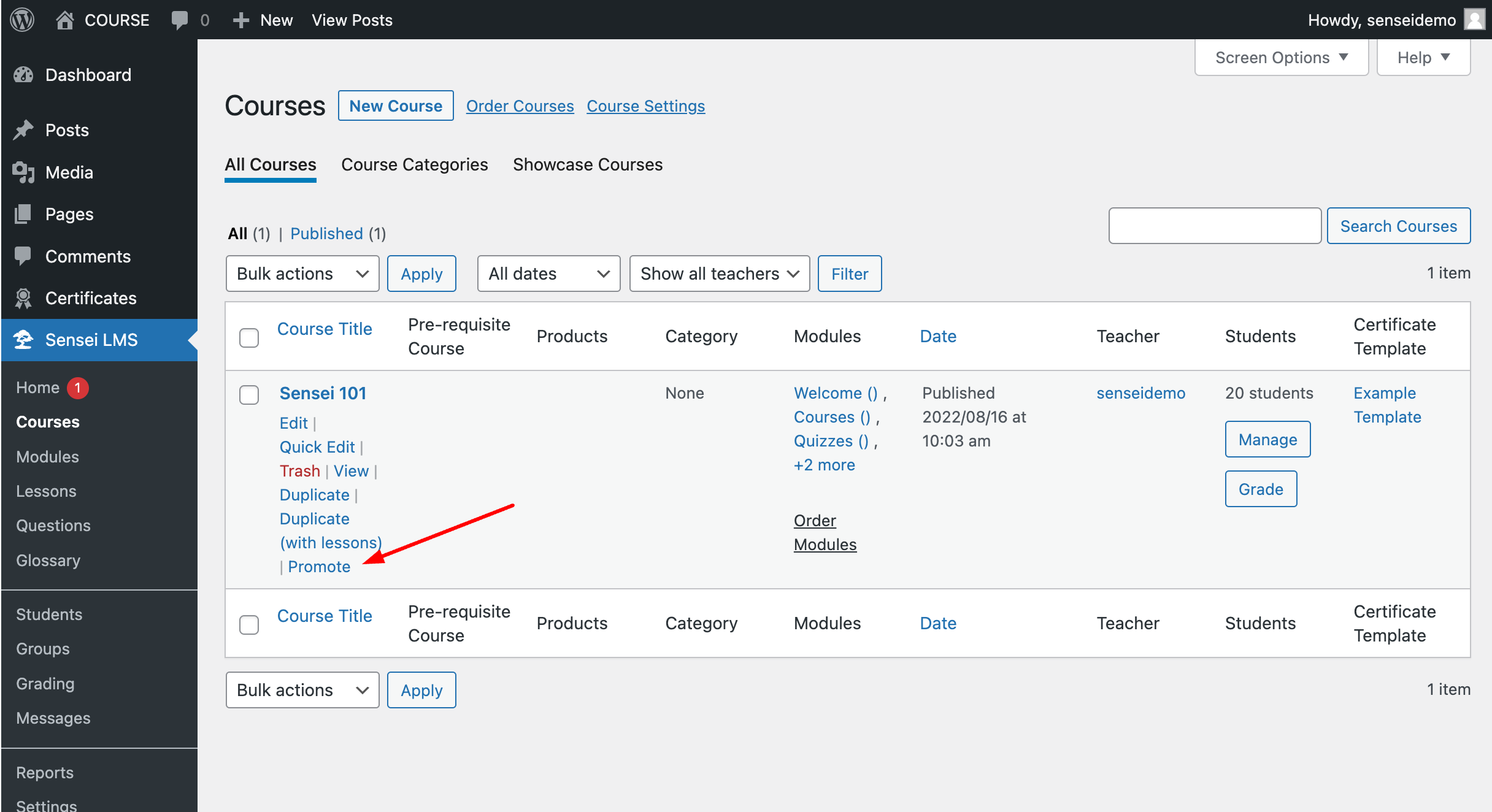 Sensei Showcase - Sensei LMS