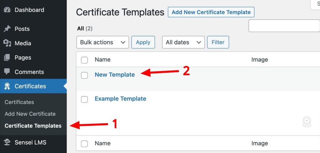 Sensei LMS Certificates - Sensei LMS